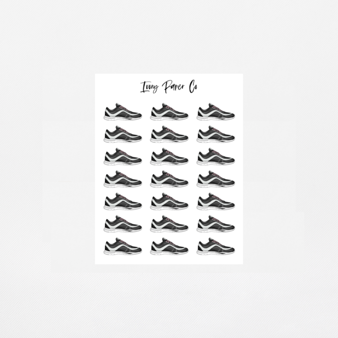 Running Shoe Icon Sticker Sheet – Ivory Paper Co