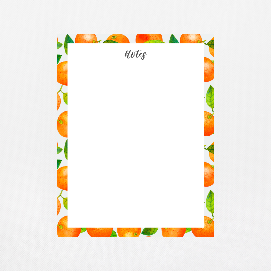 Mandarin Notepad – Ivory Paper Co