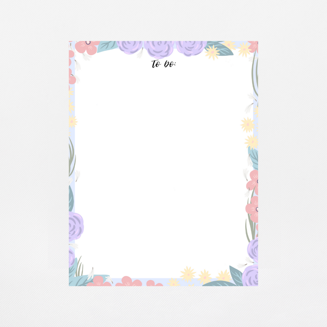 Flowerfield Blue Notepad – Ivory Paper Co