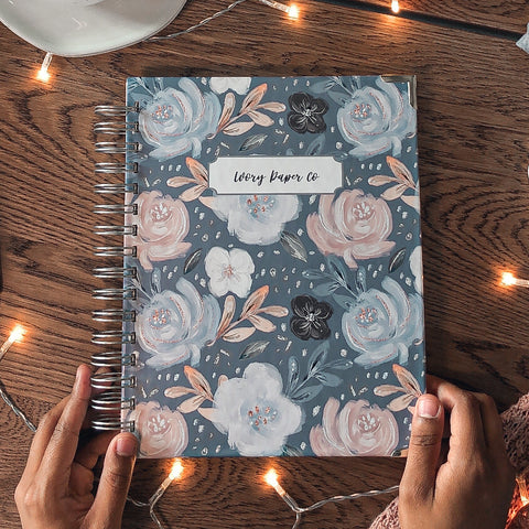 Daily Planner Cute Flowers | Elegant 2025 Day Planner for Women – Ivory ...