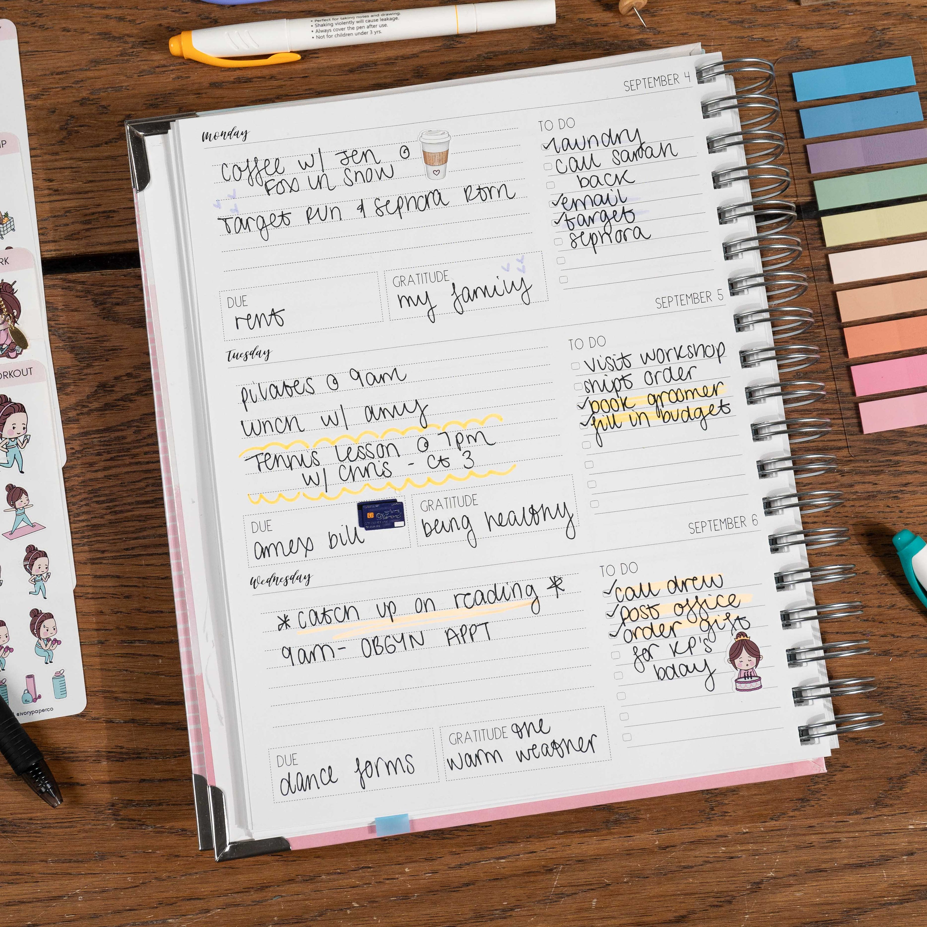 Weekly Horizontal Planner For 2025 | Ultimate Weekly Planner | Ivory ...