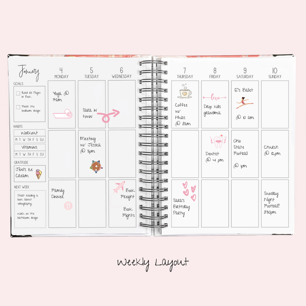 Vertical Weekly Planners | 2025 Vertical Planner | Ivory Paper Co