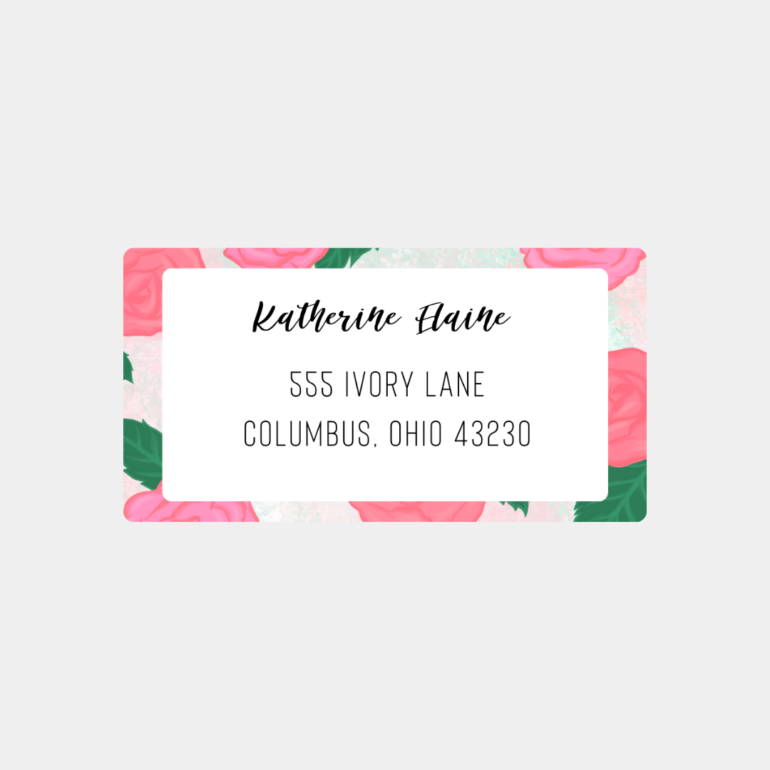 Blush & Pink - Return Address Labels – Ivory Paper Co