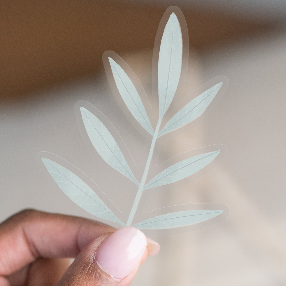 Green Botanical | Clear Sticker | 3x2.3 in – Ivory Paper Co